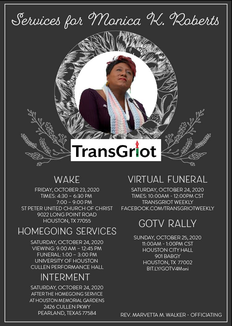 UPDATED: Transgender Activist Monica Roberts Has Passed Away at 58 ...