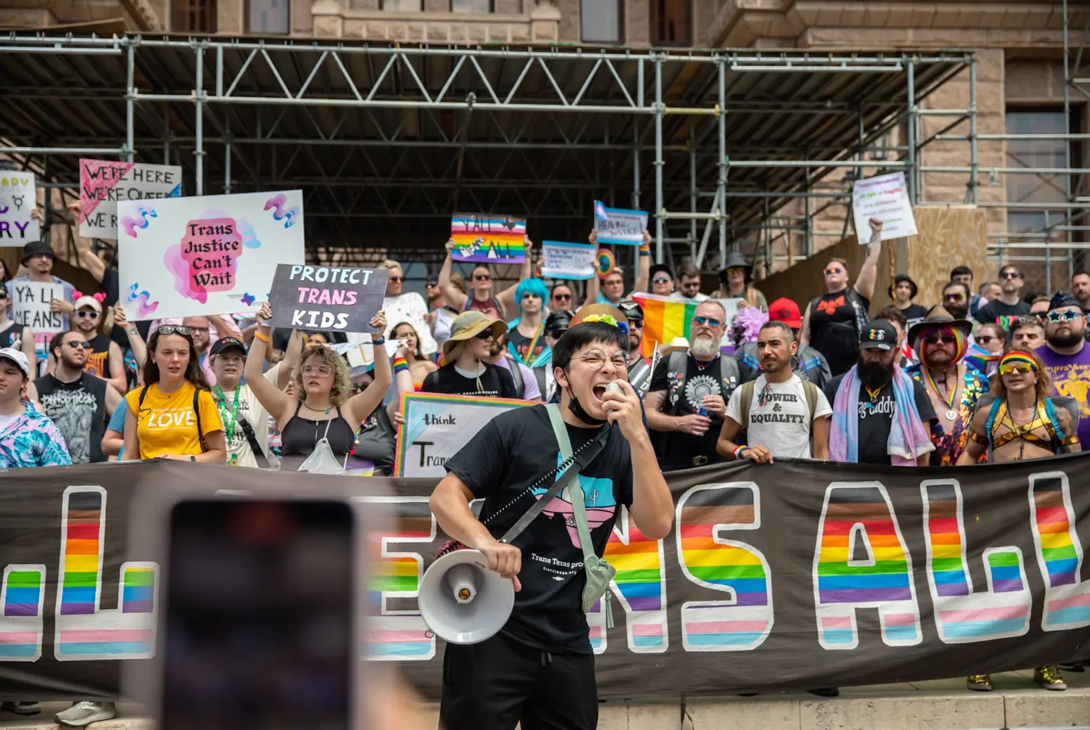 LGBTQ Texans and Allies Rally at Capitol to Protest Bills Targeting ...